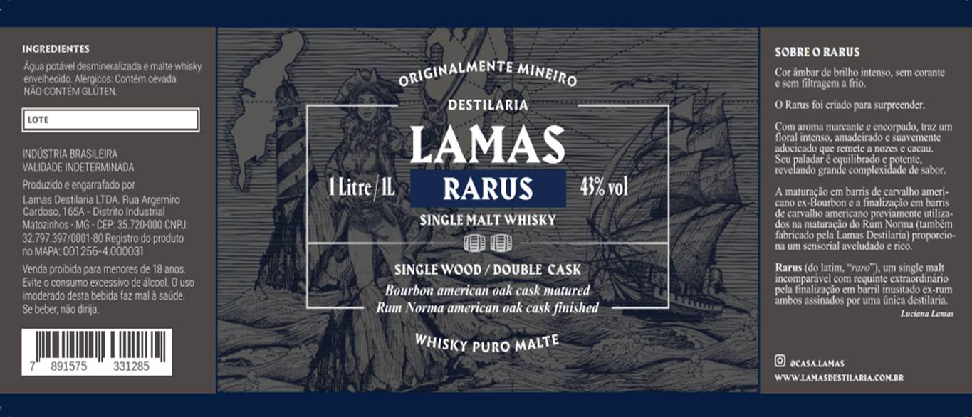 Lamas Rarus Single Malt Whisky from Brazil - Winner of Silver medal at ...