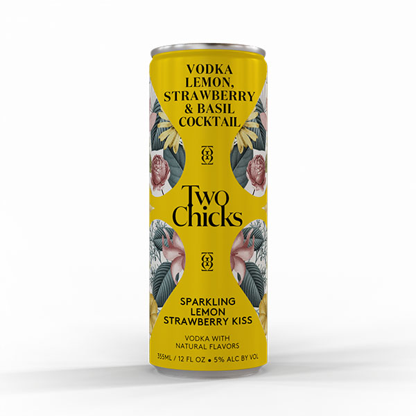 Two Chicks Cocktails - Sparkling Lemon Strawberry Kiss from Canada ...
