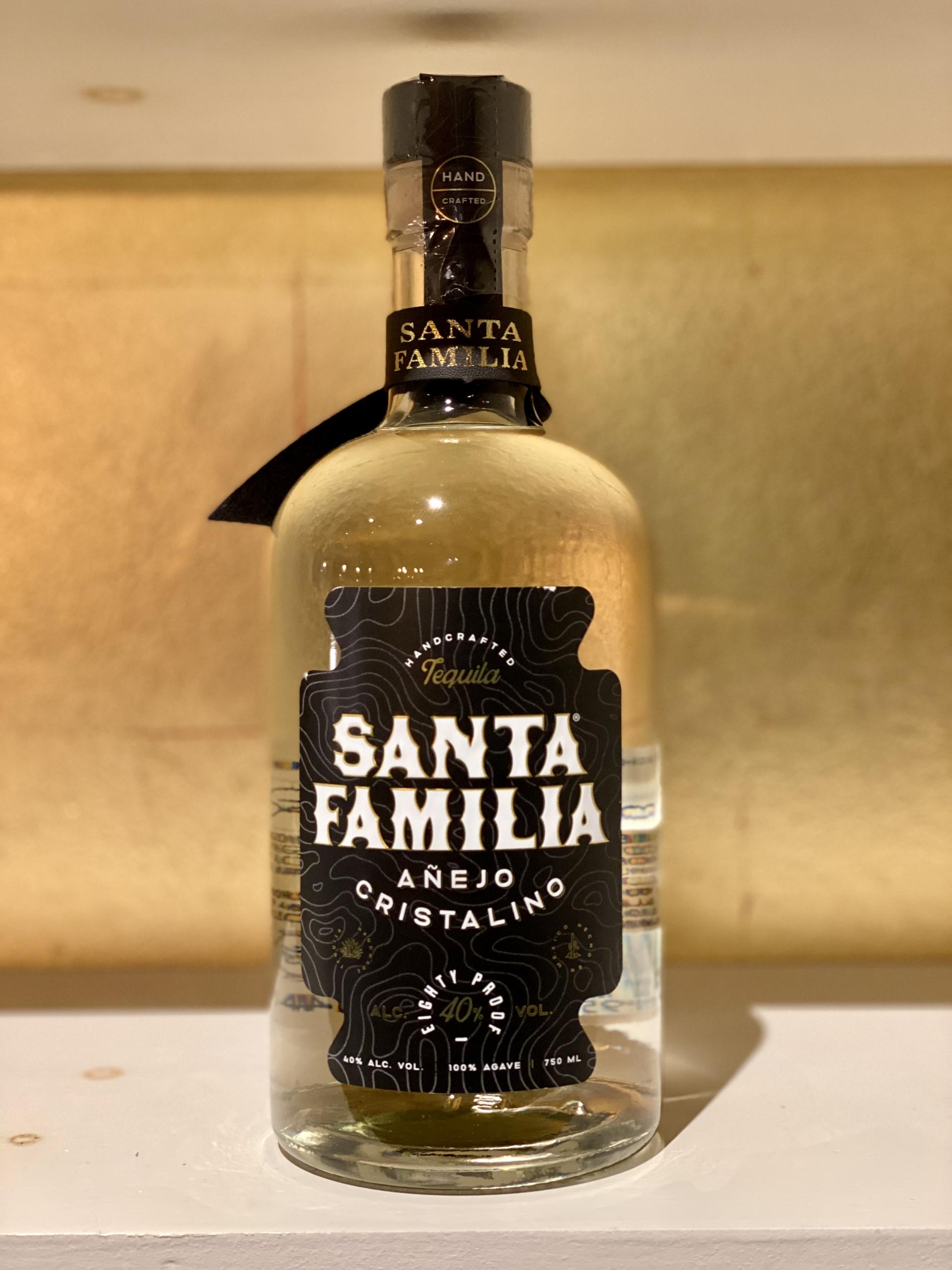 Santa Familia Tequila Anejo Cristalino from Mexico - Winner of Bronze ...