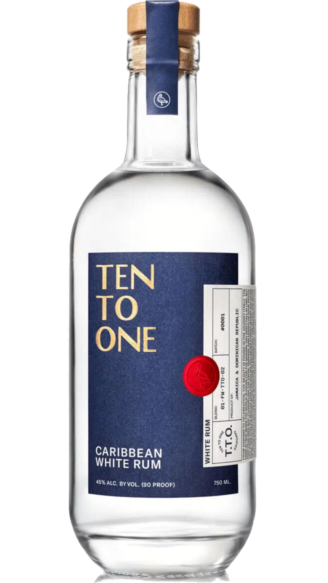 Ten To One Caribbean White Rum from Jamaica - Winner of Gold medal at ...