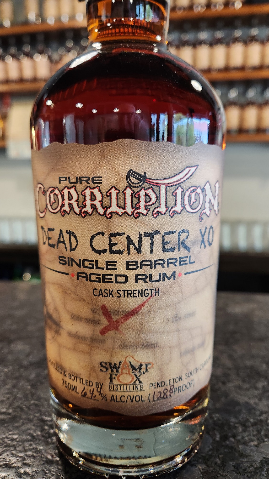 Pure Corruption - Dead Center XO Cask Strength Single Barrel Aged Rum ...