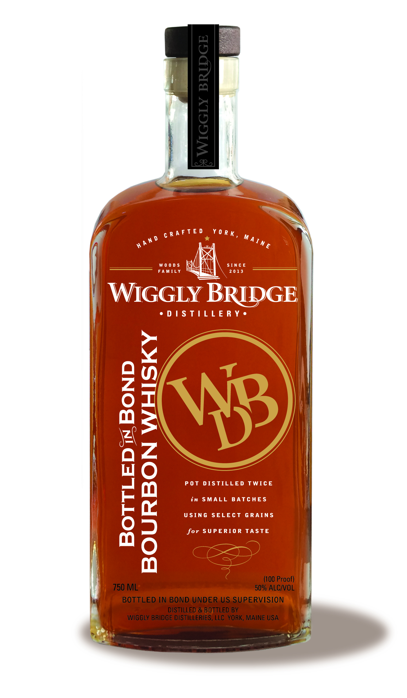 Wiggly Bridge Distillery Bottled In Bond Bourbon Whisky from United ...