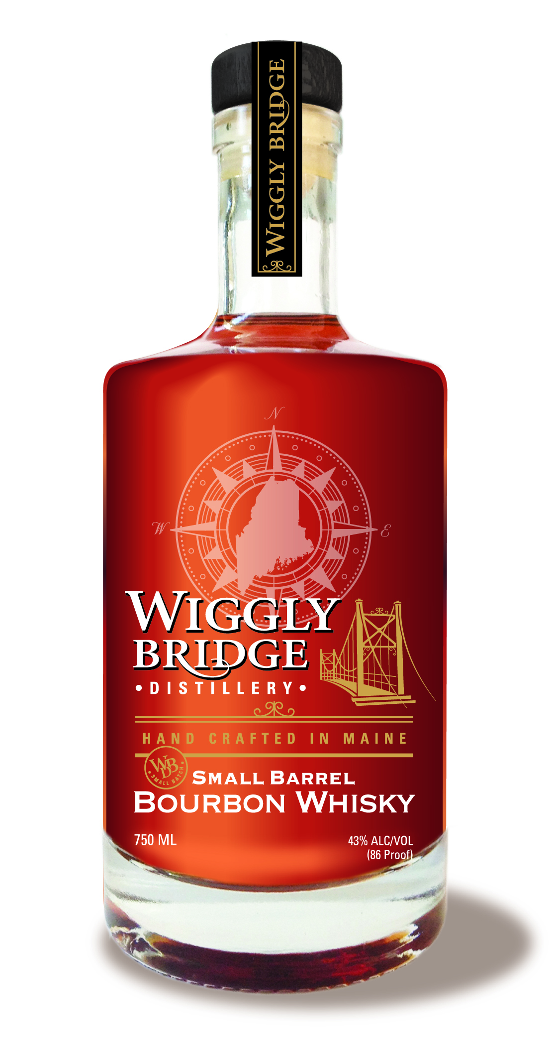 Wiggly Bridge Distillery Small Barrel Bourbon from United States ...