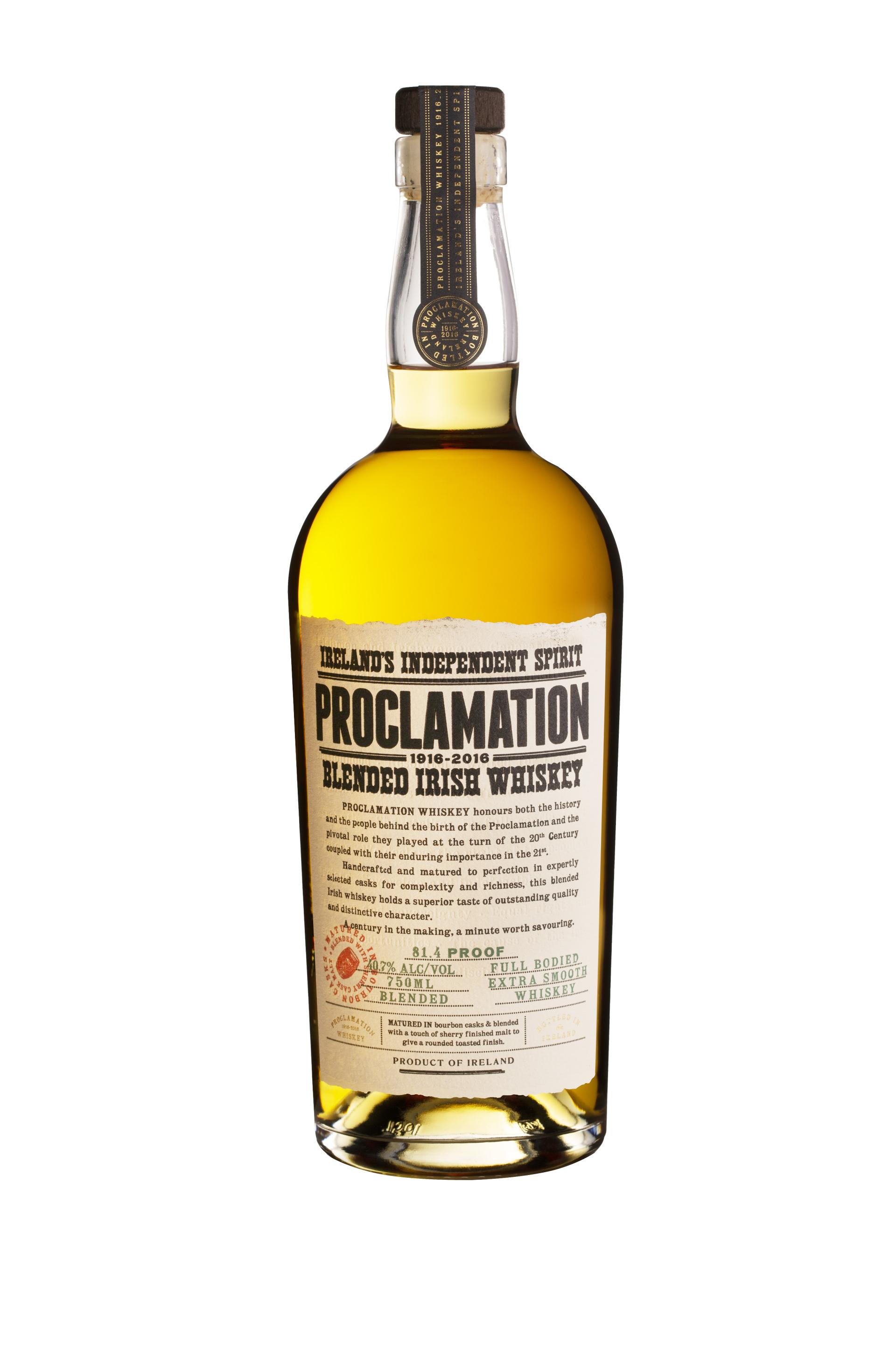 Proclamation Blended Irish Whiskey from Ireland - Winner of Silver ...